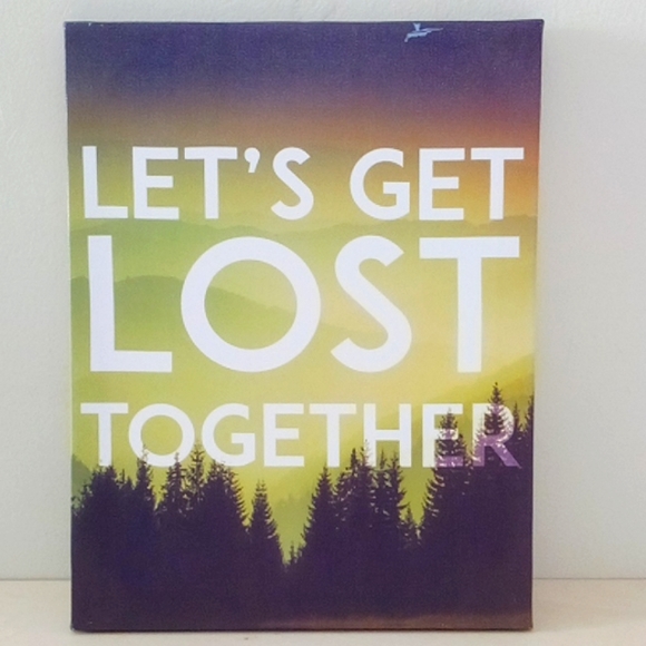 Nordstrom | Wall Decor | Canvas Picture Lets Get Lost Together | Poshmark